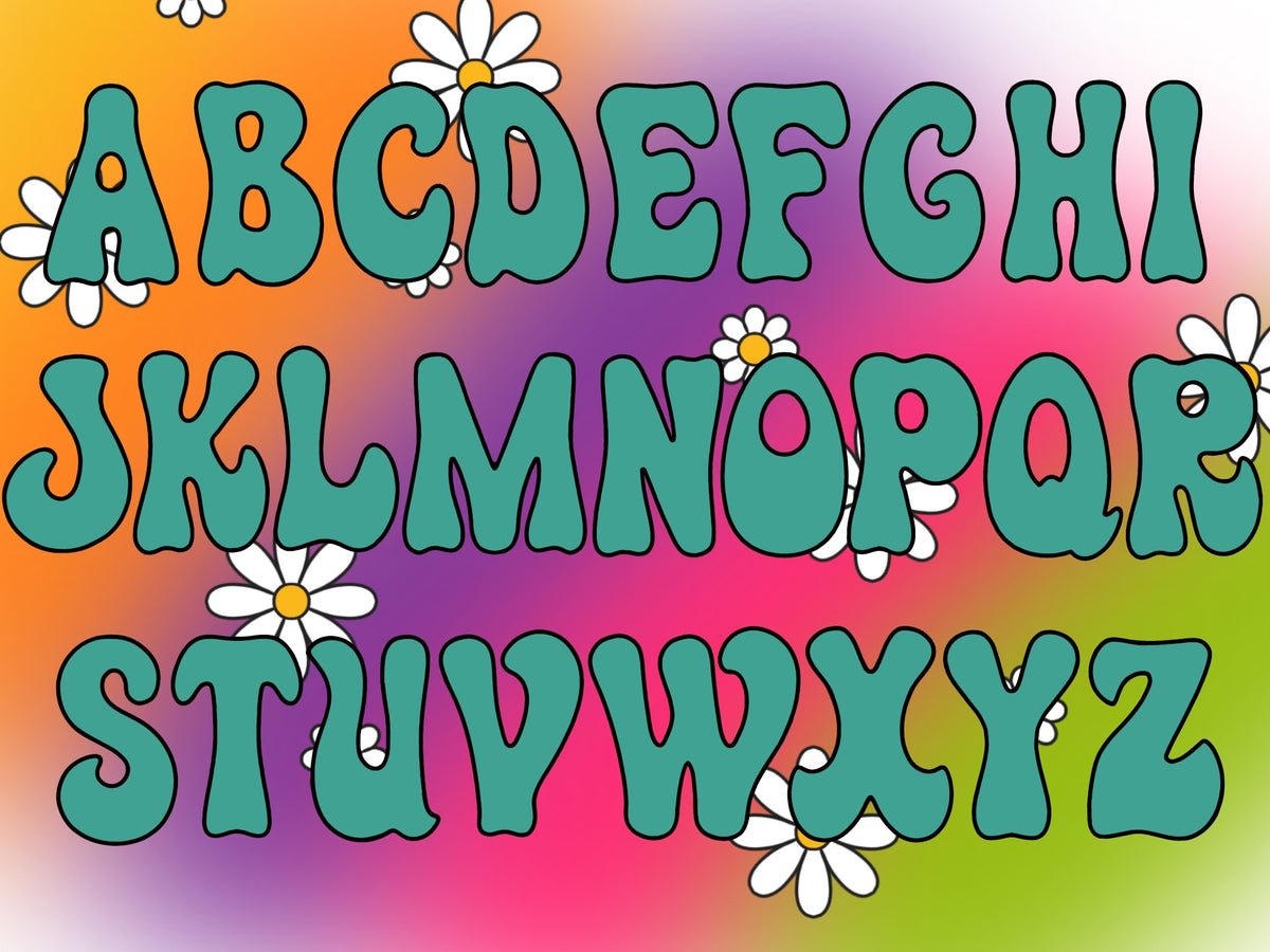 Hippie Dippie Alphabet – The Sugar Shoppe