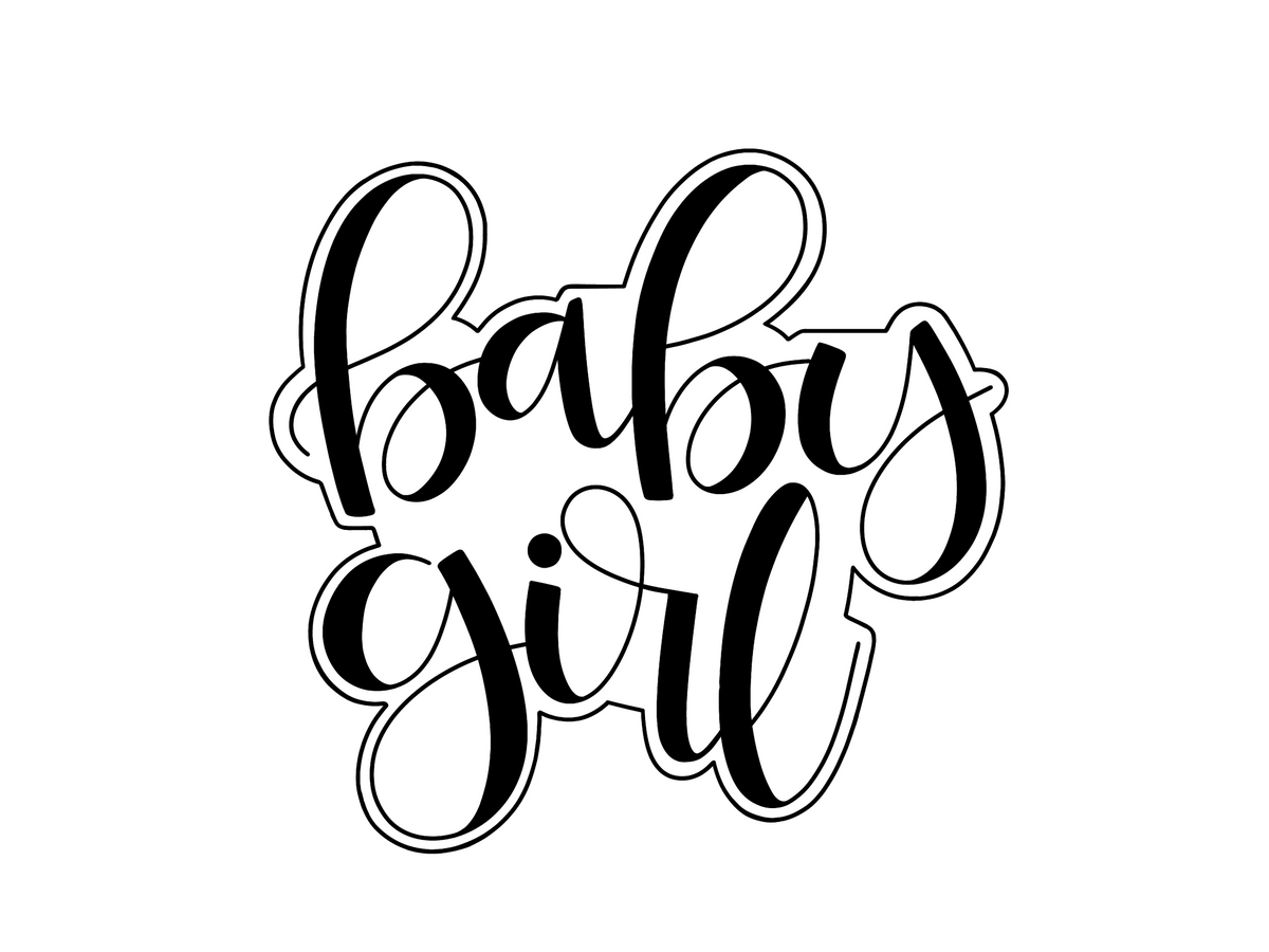 Baby Boy & Baby Girl Script Set – The Sugar Shoppe